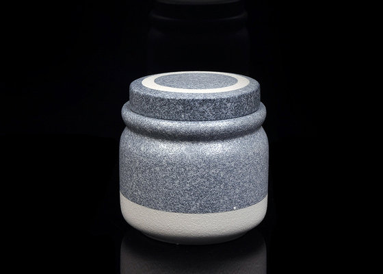 350 Ml Glazed Tealight Ceramic Candle Holder with Lid , Reusable