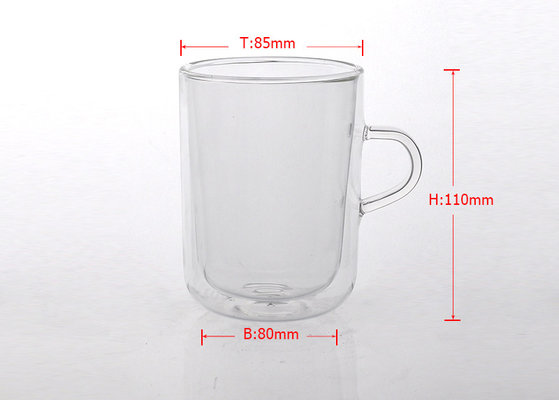 Custom High Borosilicate Glass Drinking Beer Glass Mug With Handle