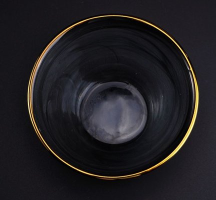 Electroplating Gold Edge Decorative Glass Contianer For Home Fragrance