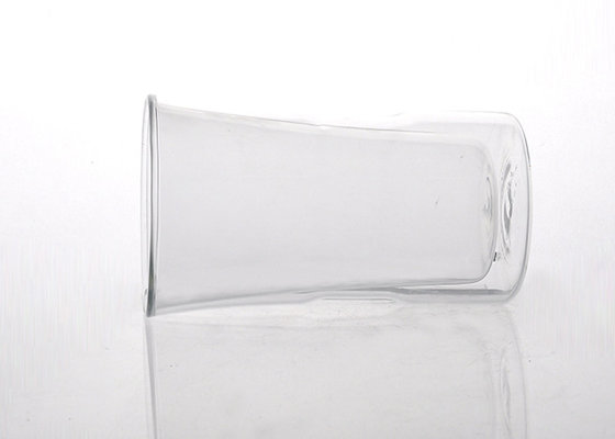 Bright Neat Clear Pyrex Beer Drinking Double Wall Borosilicate Glass 14oz