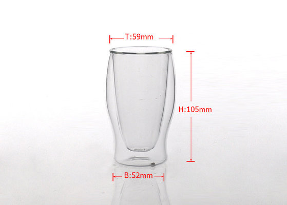 New Design Double Wall Borosilicate Glass Custom Double Walled Beer Glass