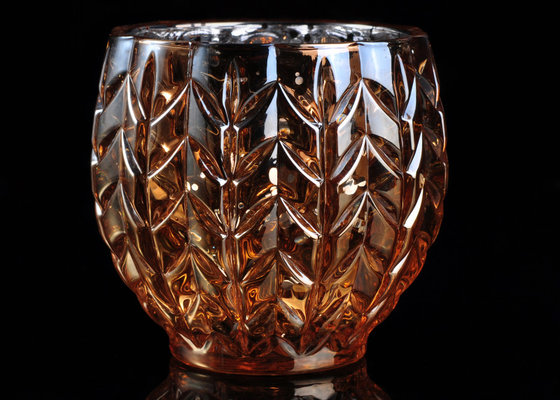 Sliver Electroplating Color Bowl Glass Tealight Candle Holder Votive Soy Wax