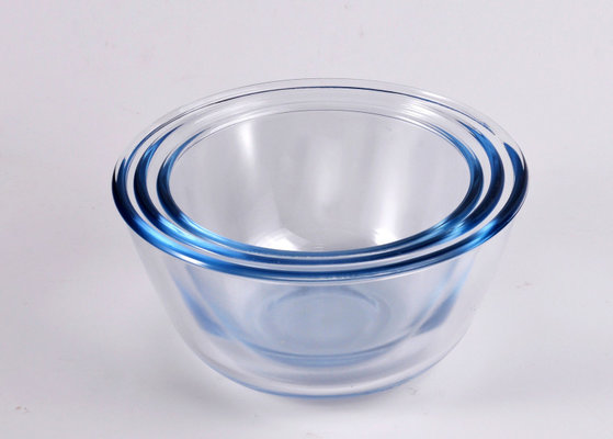 Transparent Heat Resistant Glass Salad Bowls Glass Oven Bowls with 6 Different Sizes