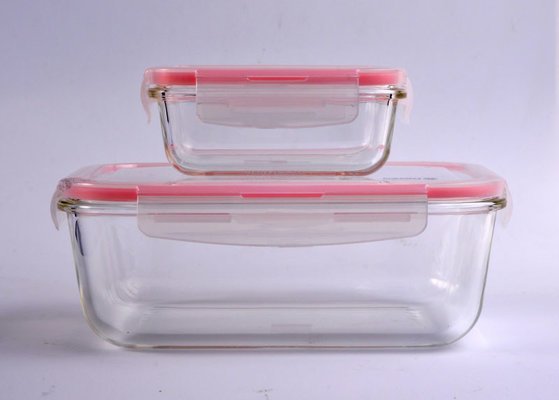 335ml Rectangle Pyrex High Borosilicate Glass Food Container With Lid