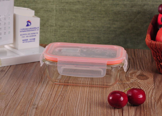 335ml Rectangle Pyrex High Borosilicate Glass Food Container With Lid