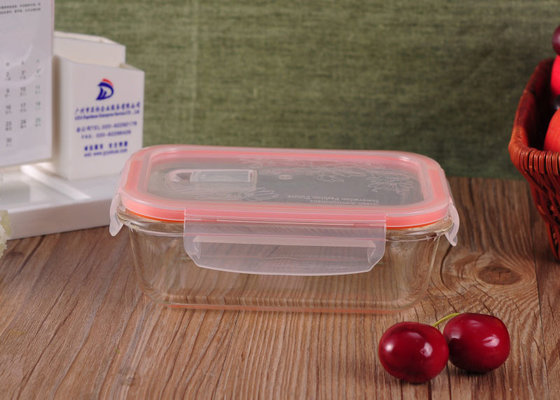 335ml Rectangle Pyrex High Borosilicate Glass Food Container With Lid