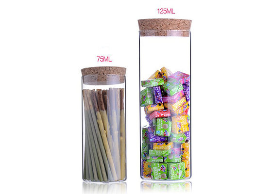 Food storage and refresh borosilicate glass safe jar with cork lid