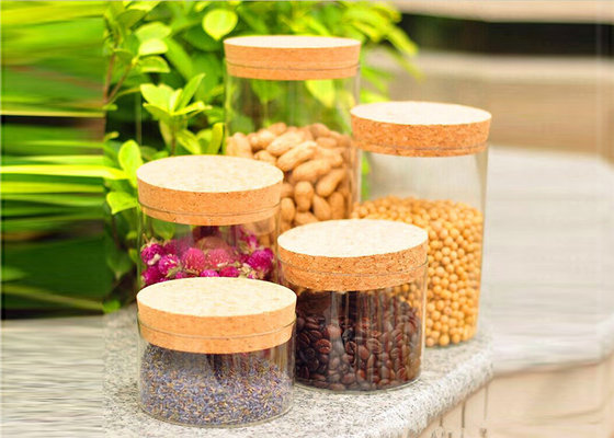 Food storage and refresh borosilicate glass safe jar with cork lid