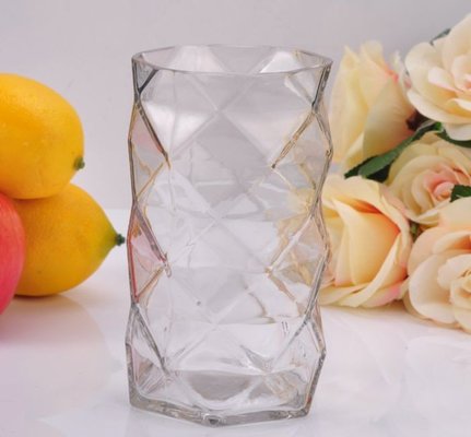 Clear Diamond replacement votive glass candle holders By Mouth Blown Processing