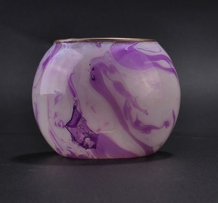 Mouth Blown Colorful glass candle lamp For Tealight ,  ASTM Certificate