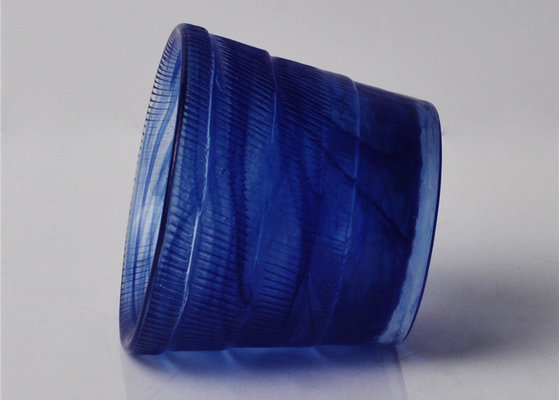 Birthday handmade blue glass candle holder , 70ml glass candle jars