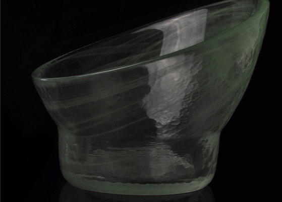 Transparent Large Home Goods Glass Tableware Hand Made , Color Sprayed