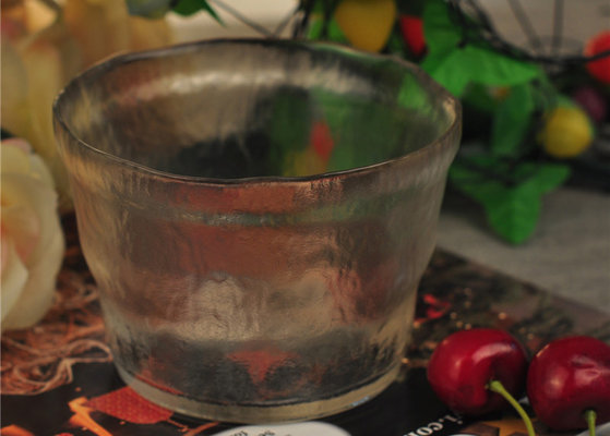 Bubble Effect Color glass salad bowl big fruit for household tableware