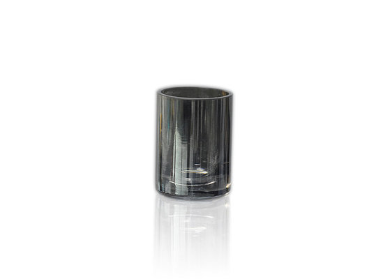 Morden Design Black Glass Candle Holders for weddings with Lids