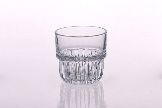 Machine Pressed 250ml Whiskey tumbler drinking glasses , Juice Glass Cup
