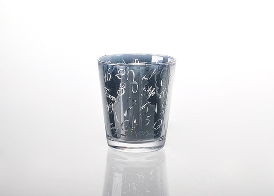 Mercury Glass Candle Holders Votive Set Wedding Decoration with Laser Numbers