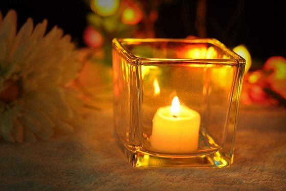 7 oz Square Thick modern glass candle holders / 230ml glass jar candle holders