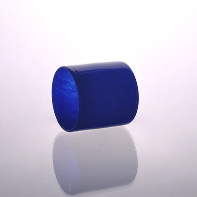 Fashional Hand Blown blue glass votive candle holder With Artisanally Crafted