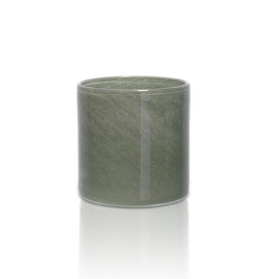 Customed color Hand Blown Glass Candle Holder Vessel With Artisanally Crafted