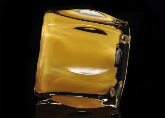 Color Sprayed Inside glass candlestick holders for Tealight or Wax Making , Hexagon Shape