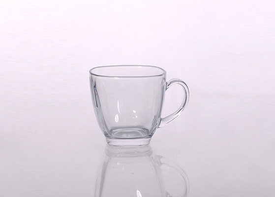Sunny Glassware peach shape clear coffee Water Glass Tumbler mug with hand