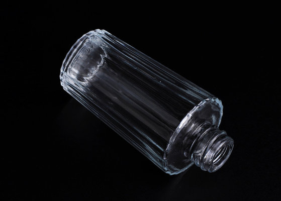 Cylinder Empty Cheap Glass Perfume Bottle with Screw Lid