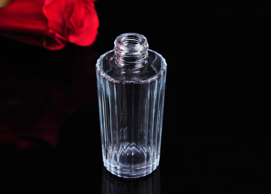 Cylinder Empty Cheap Glass Perfume Bottle with Screw Lid