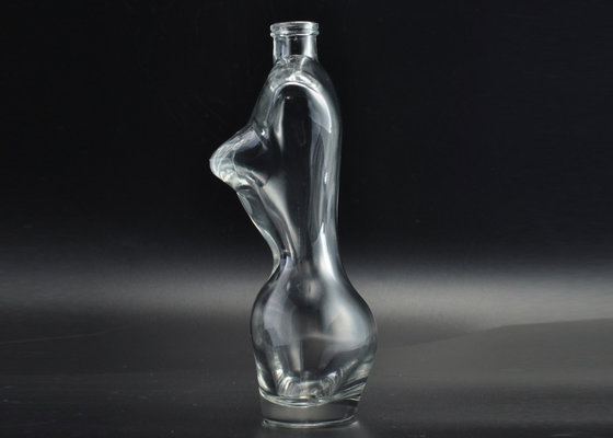 Tent or Collar Shaped Clear decorative glass perfume bottles Refillable