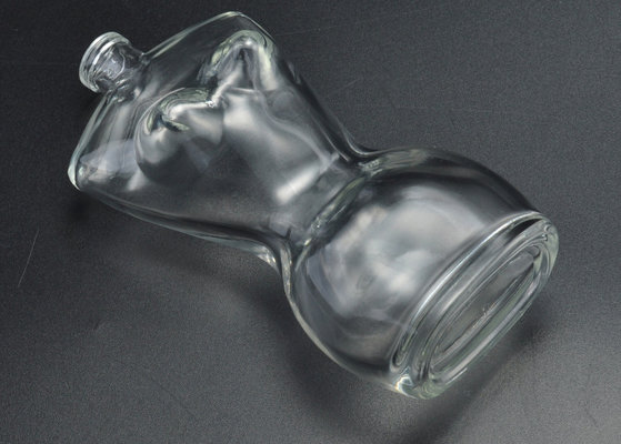 Tent or Collar Shaped Clear decorative glass perfume bottles Refillable