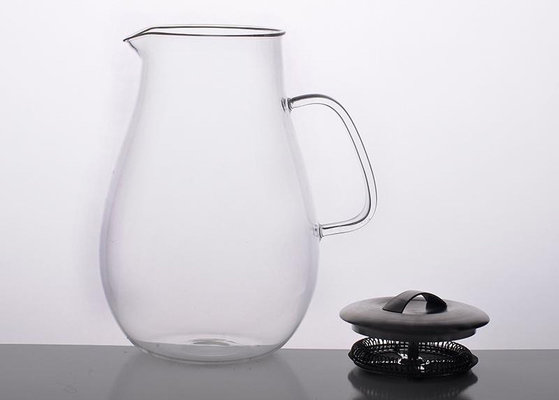Wholesale Large Capacity Glass Teapot With Stainless Lids And Filter