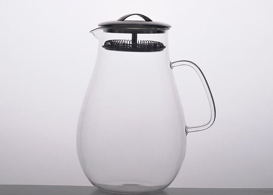 Wholesale Large Capacity Glass Teapot With Stainless Lids And Filter