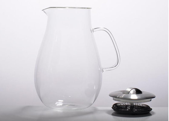 Wholesale Large Capacity Glass Teapot With Stainless Lids And Filter