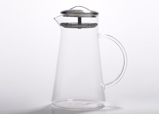 Eco friendly Glass Tableware Heat Resistant Clear Glass Teapot Home Daily Use