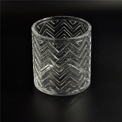 Clear home decoration extra large glass candle holders with glass lid