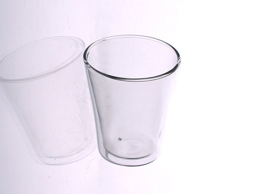 Pyrex High Double Wall Borosilicate Glass , Round Clear Glass Coffee Cup