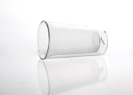 Transaprent heat resistant borosilicate wine glass double wall