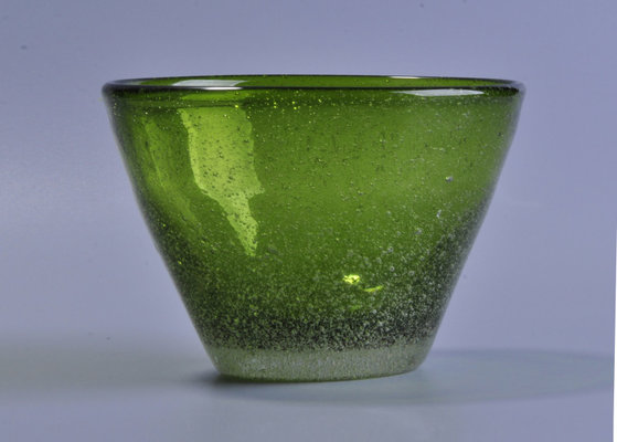 Home Deco Hand Made Clear Glass Votive Candle Holders Special Dealing V Shape