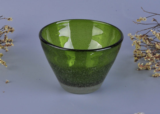 Home Deco Hand Made Clear Glass Votive Candle Holders Special Dealing V Shape