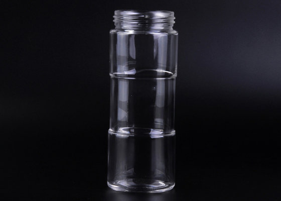 Handmade Pyrex 400ml Double Wall Borosilicate Glass / milk glass bottle