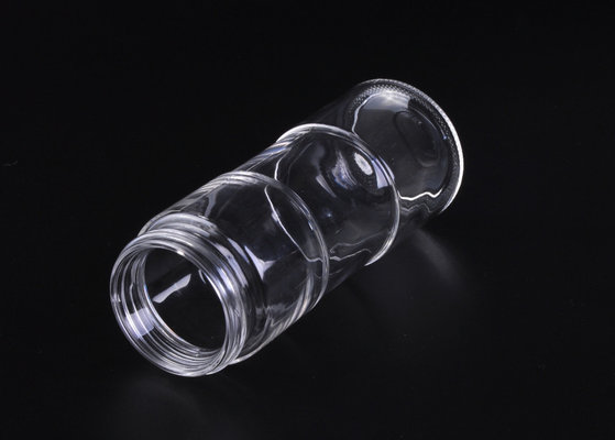 Handmade Pyrex 400ml Double Wall Borosilicate Glass / milk glass bottle