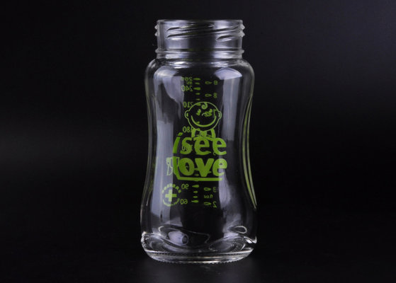 309ml Double Wall Borosilicate Glass , Baby pyrex glass feeding bottle 11oz