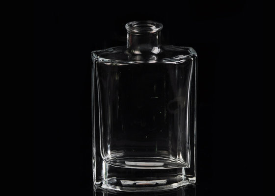 Wide Mouth Symmetrical Clear Glass Essencial Oil Bottle With Reed / Rattan