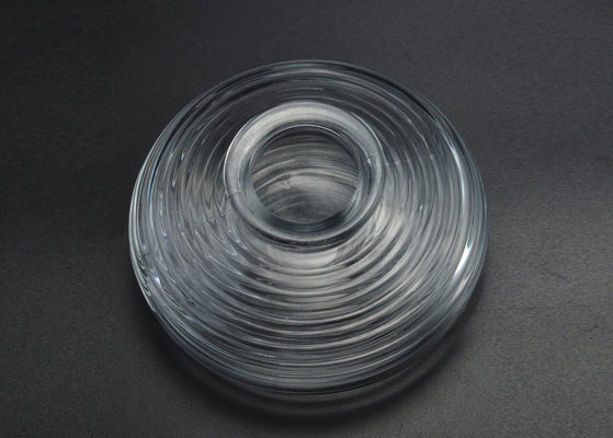 Little hight High white glass diffuser bottle Round Shape wide dia circle line