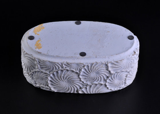 Handmade Engraving Big Concrete Candle Jar Congeneric Ellipse