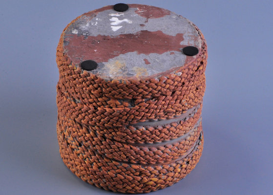 Deco Weave Twine Cylinder Concrete Candle Holders 12cm Bottom dia