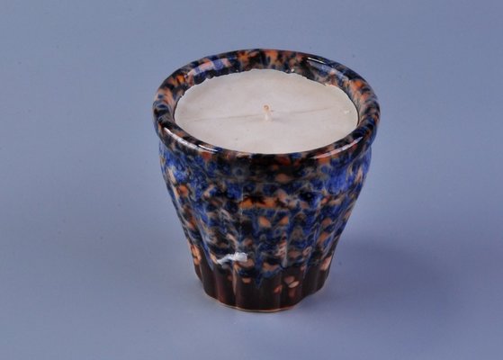 Heat Resistant Marbel Design Ceramic Candle Holders for Weddding Decor