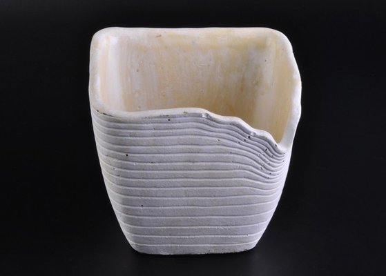 Flower Shape Votive Cement Candle Holder , Engraving candle holders wedding