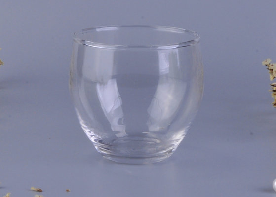 Clear rotatable round blown drinking glasses tumblers Highly transparent