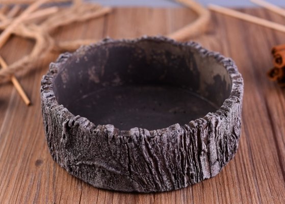 Parties Material concrete cement candle holder round moss effect