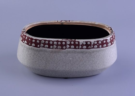 Porcelain Ceramic candle blow FOR flower with decorative edge